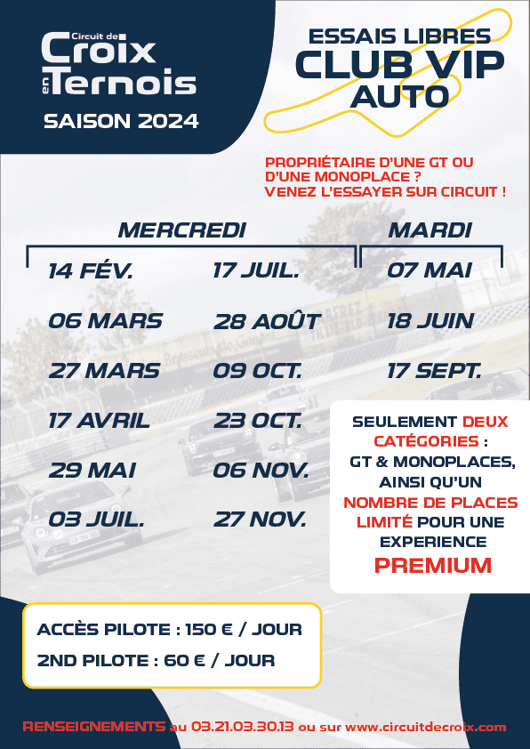 Club VIP Auto du Circuit Croix en Ternois